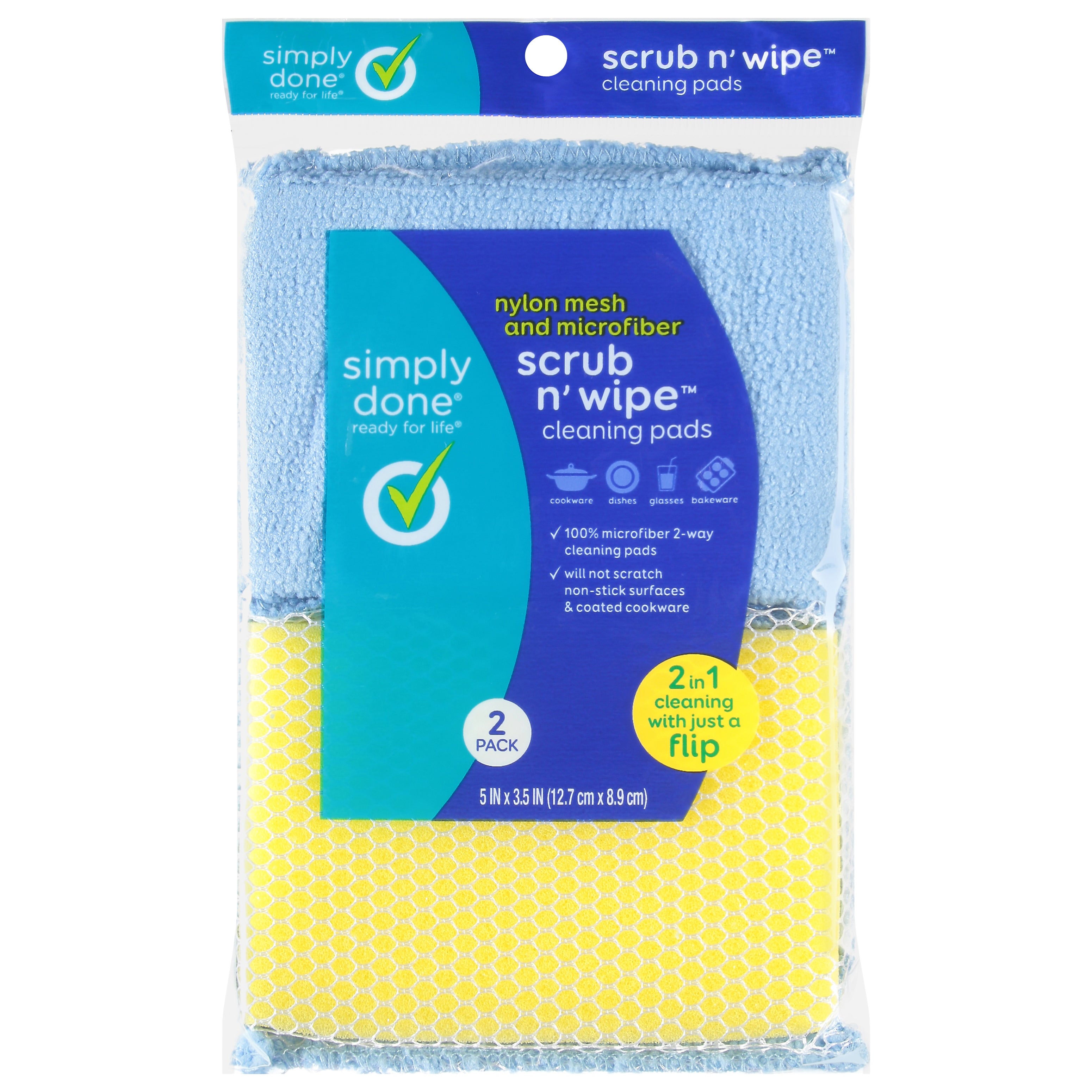 Simply Done Scrub n' Wipe Cleaning Pads 2 Pack – Champagne's Marche
