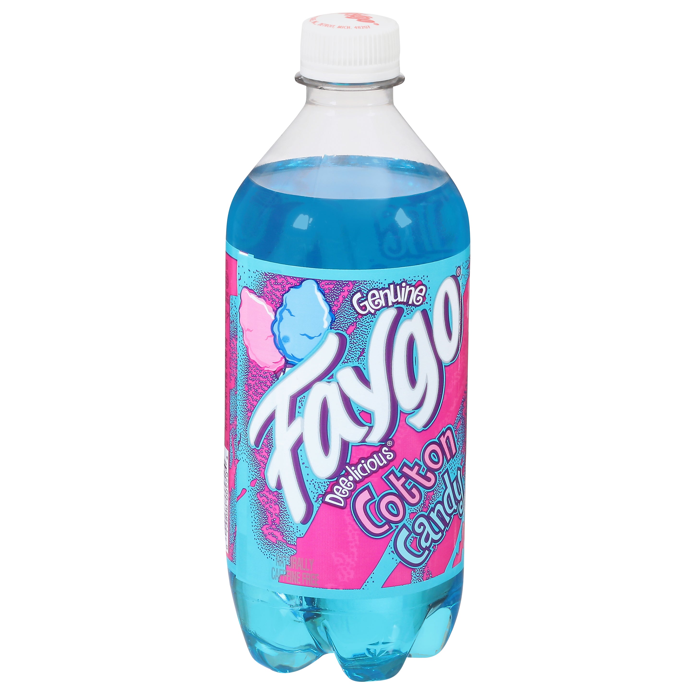 Faygo Deelicious Genuine Cotton Candy Soda 1 20 fl oz – Champagne's Marche