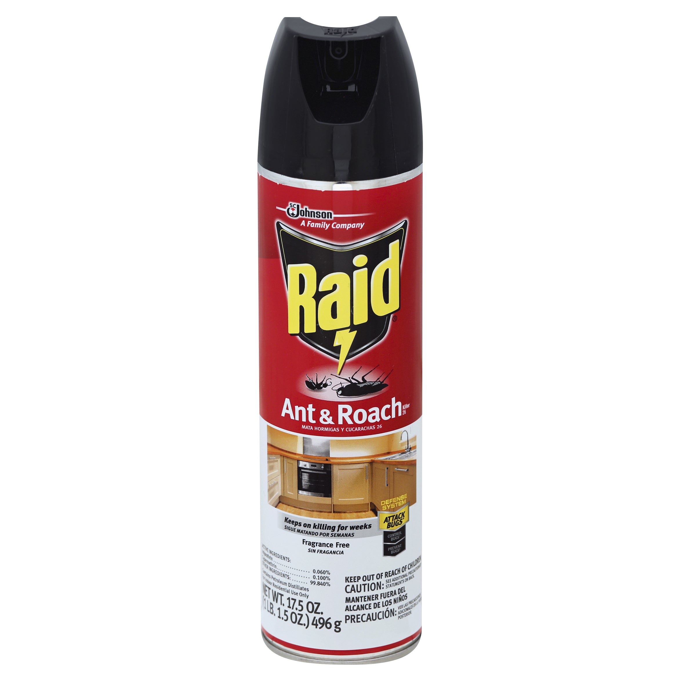 Raid Ant & Roach Killer 17.5 oz - Fragrance Free – Champagne's Marche