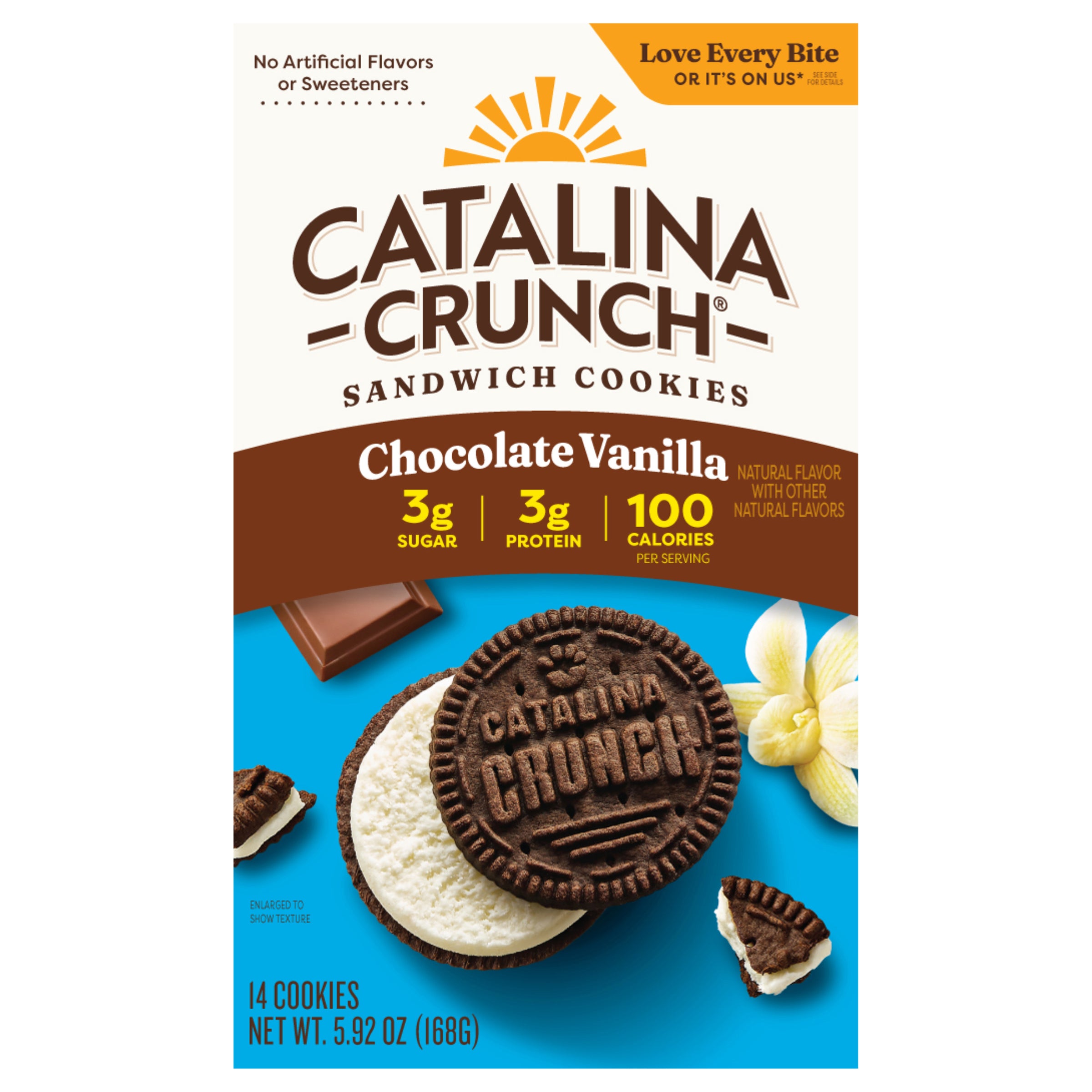 Catalina Crunch Sandwich Cookies, Chocolate Vanilla, 5.92 oz ...