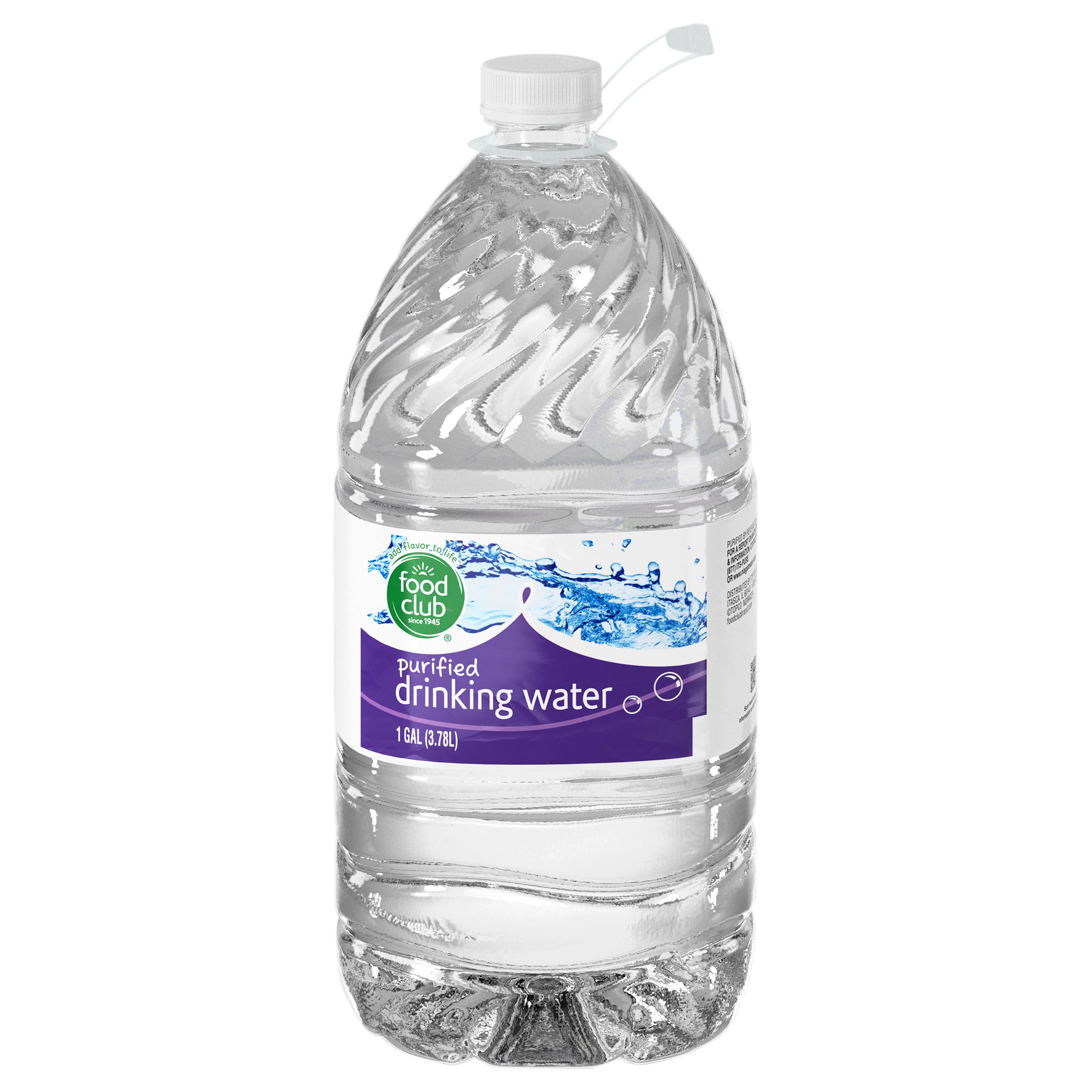 Food Club Purified Drinking Water 1 gal – Champagne's Marche