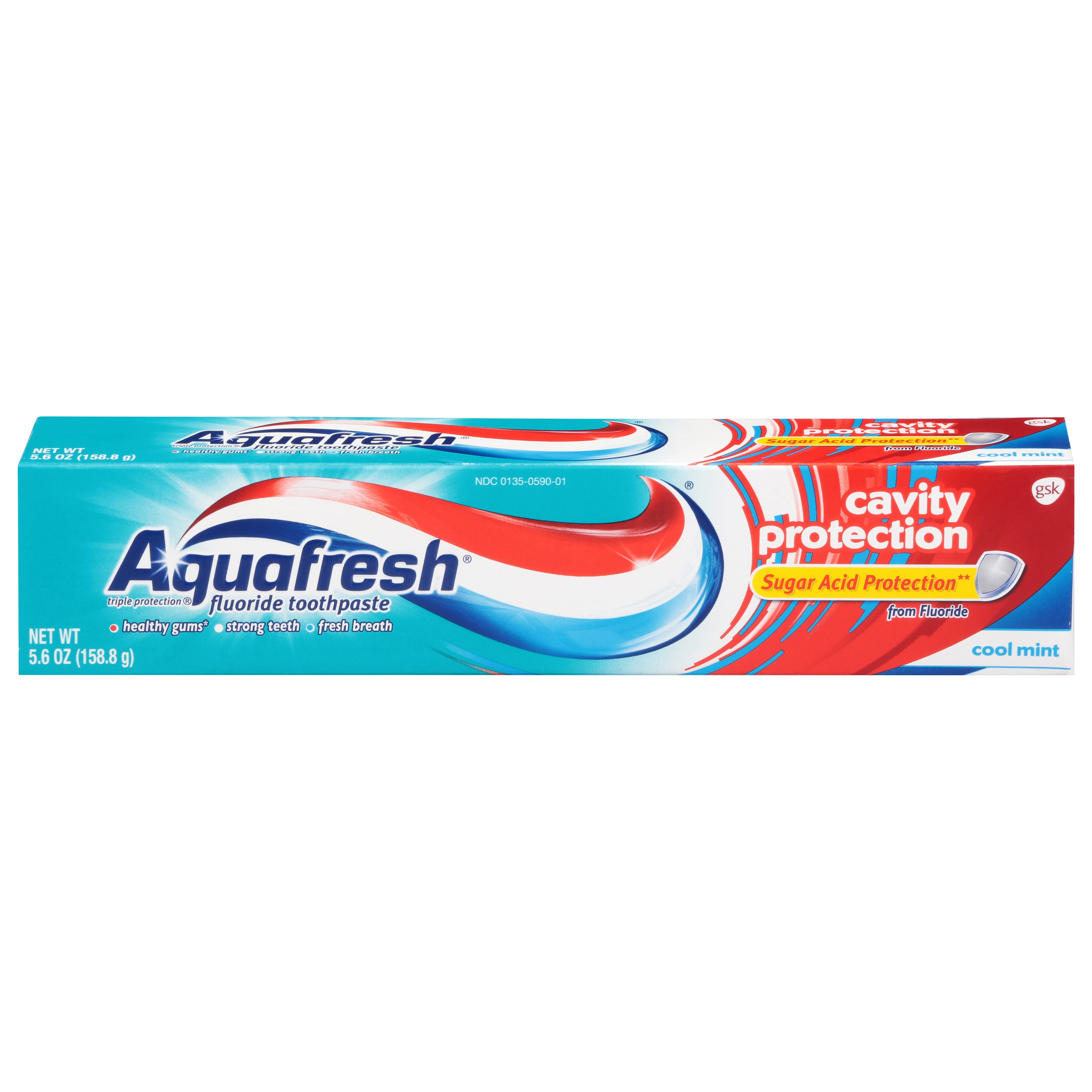 Aquafresh Fluoride Cavity Protection Cool Mint Toothpaste 5.6 oz ...