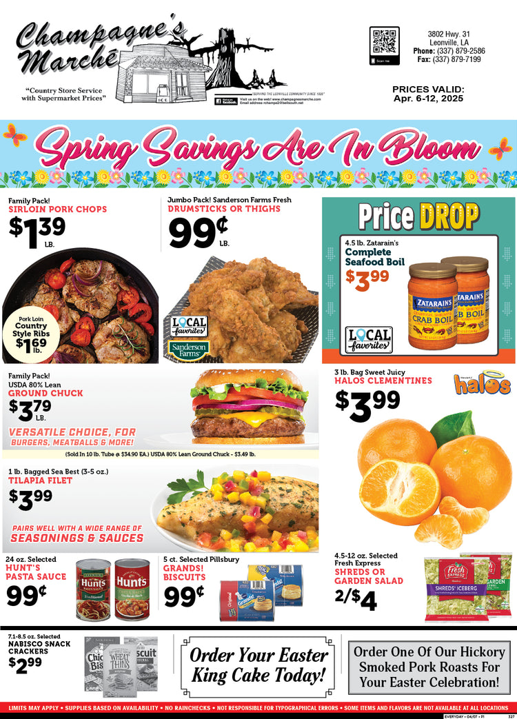 Weekly Ad – Champagne's Marche
